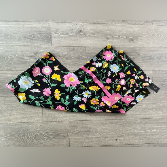 kate spade | Accessories | Nwt Kate Spade Oblong Floral Scarf 9 X 32 ...